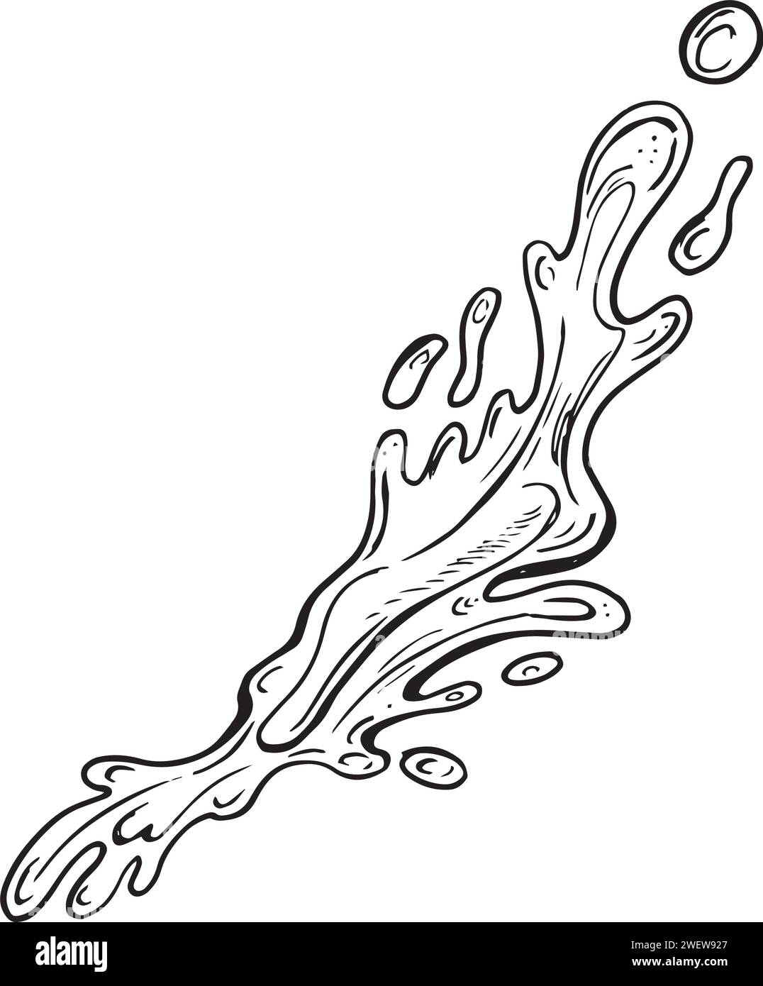 Water flow line drawing Black and White Stock Photos & Images - Alamy