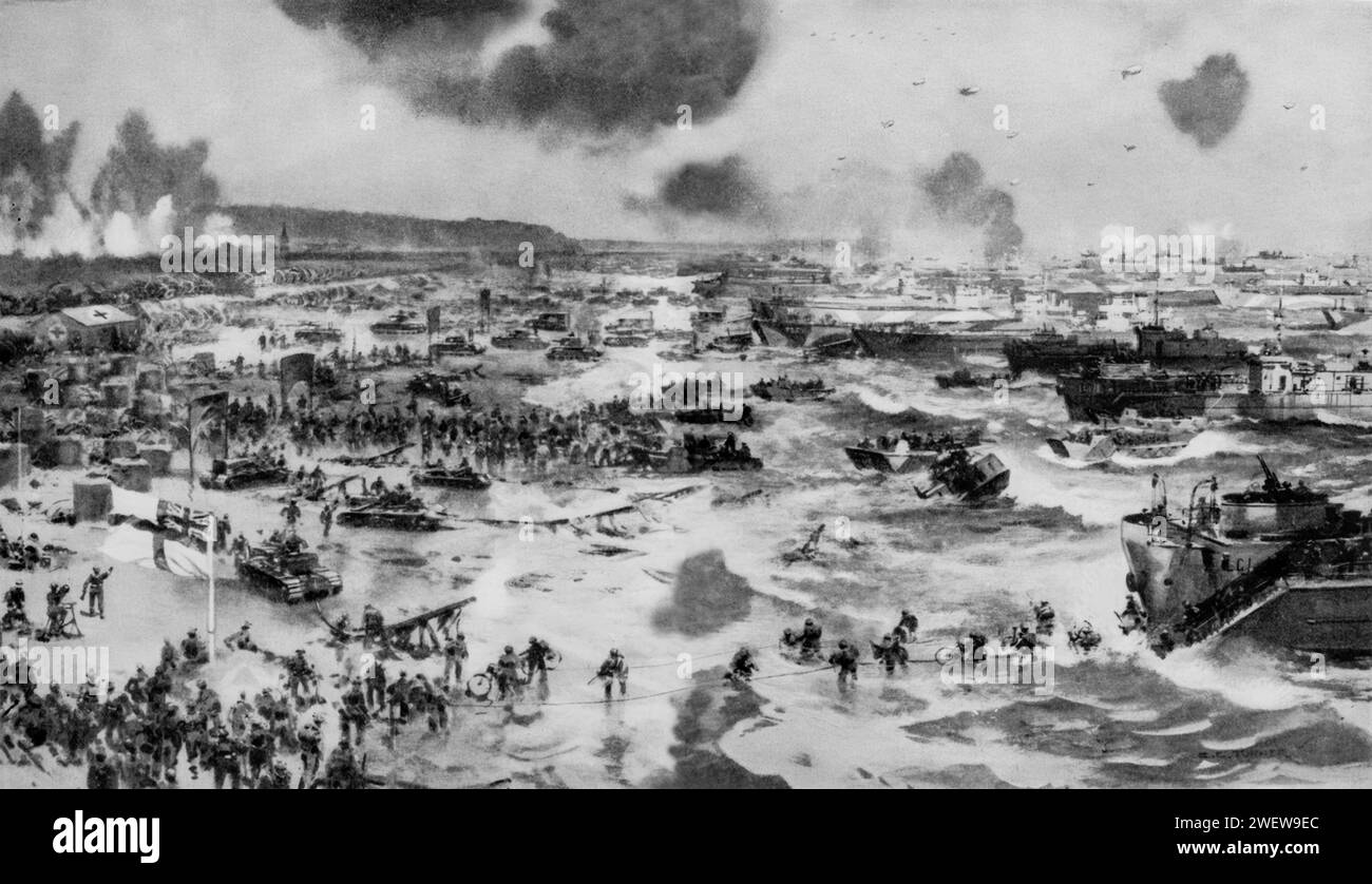 D day landing 1944 hi-res stock photography and images - Alamy