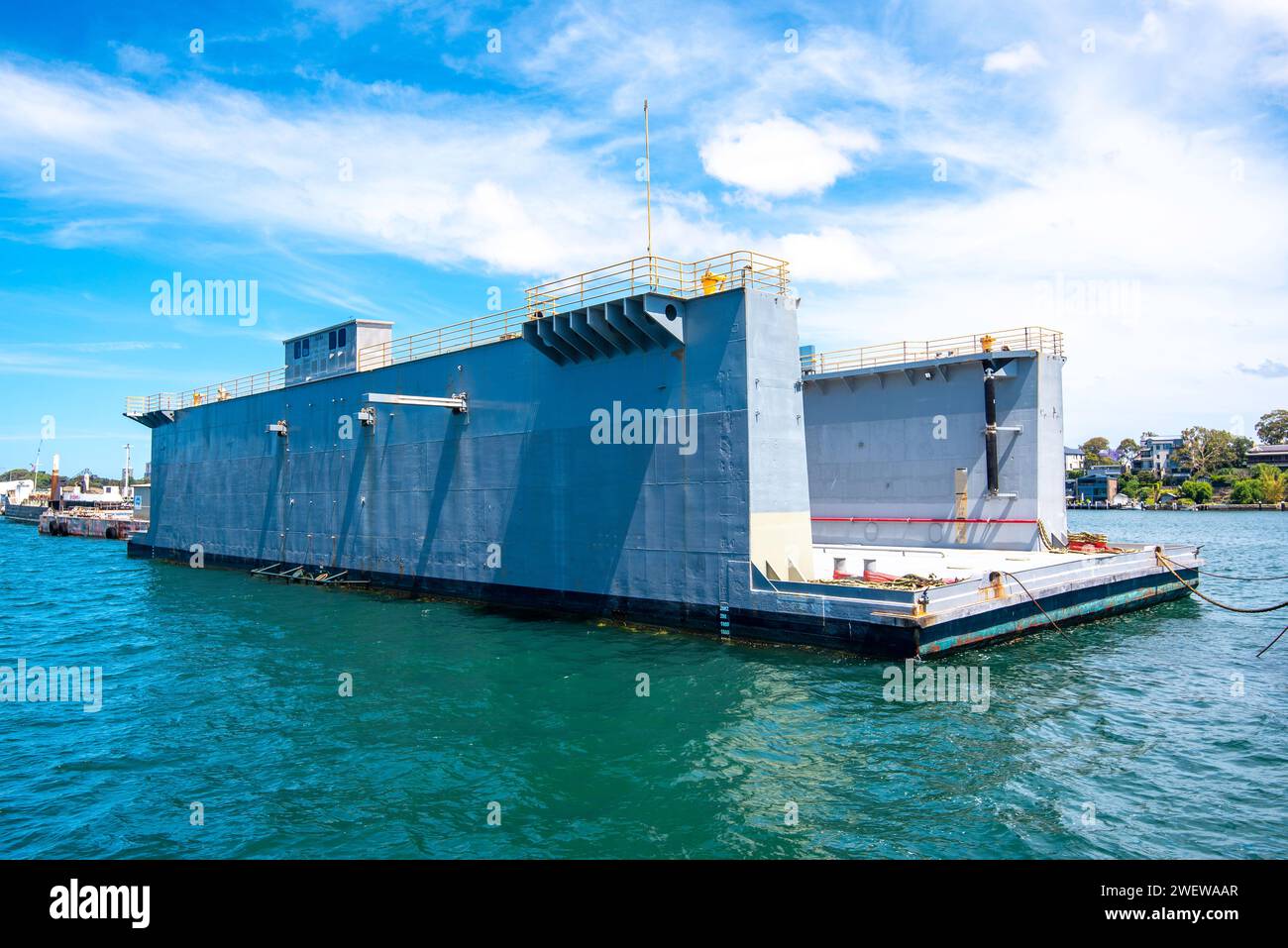 The Noakes Group owned floating drydock currently moored in the upper ...