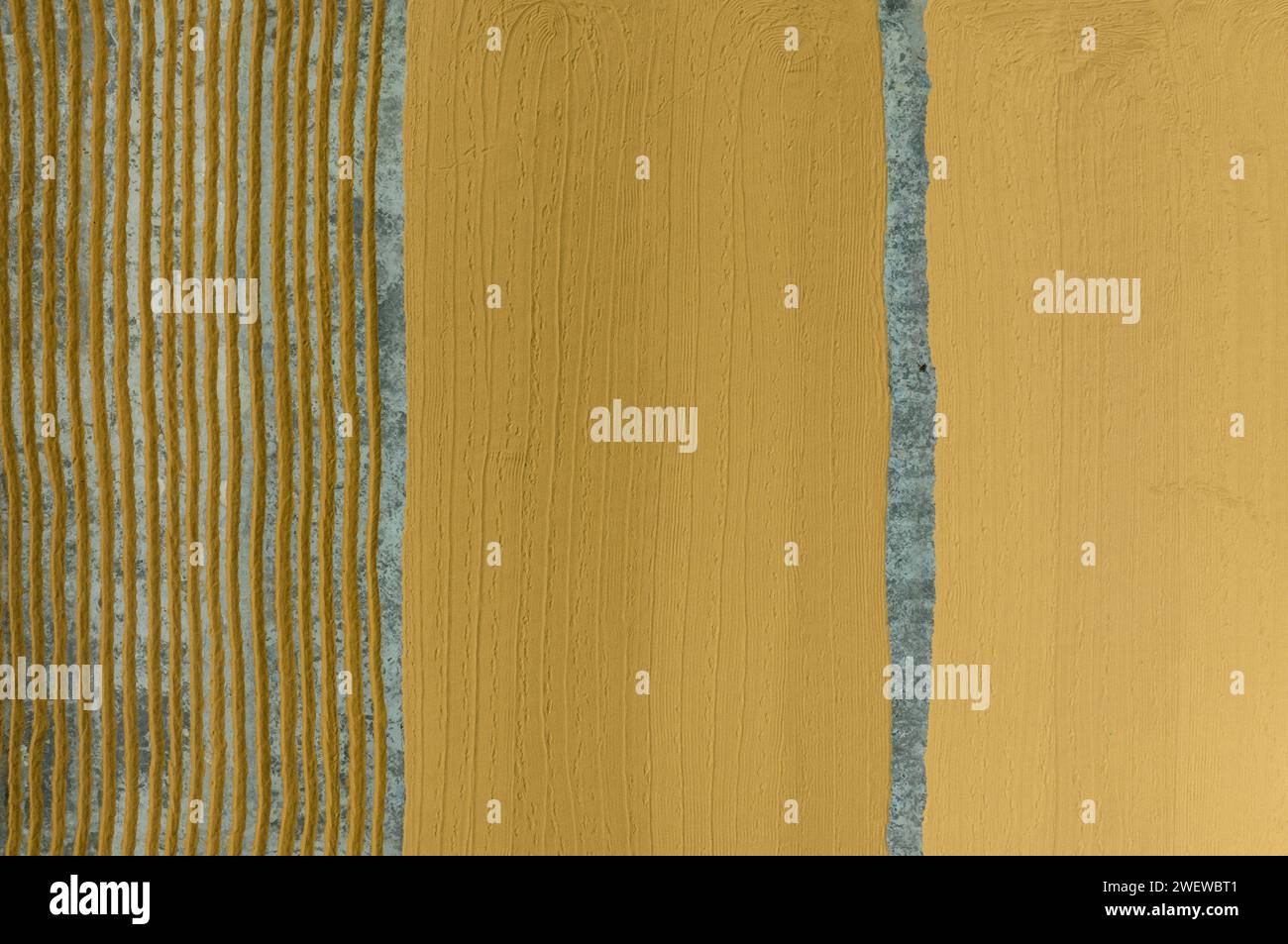 Aerial view of millions of grains of rice are laid out to dry at a mill ...
