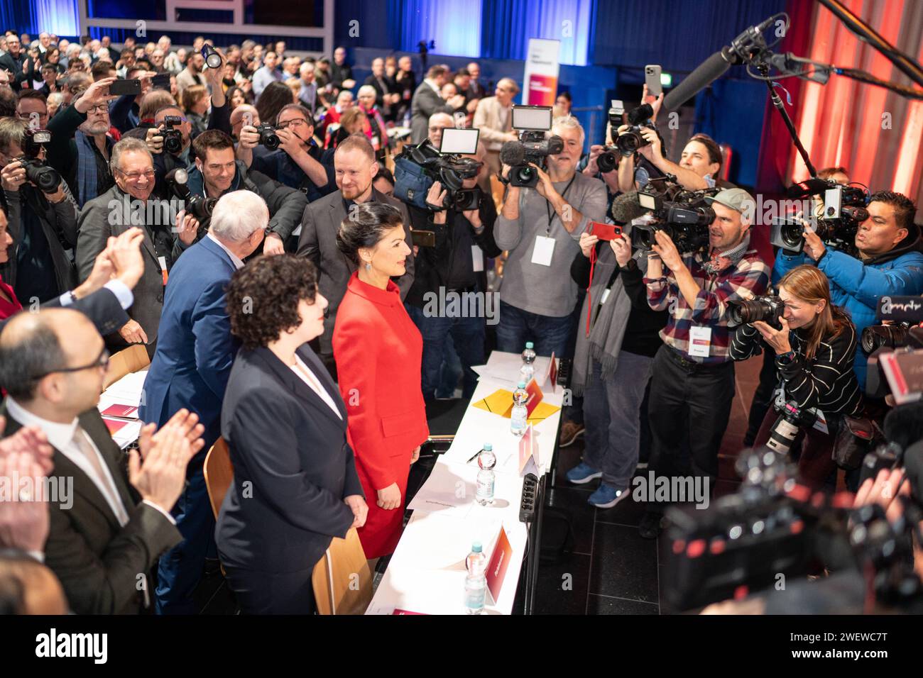 Gründungsparteitag der Partei BSW Bündnis Sahra Wagenknecht Vernunft ...