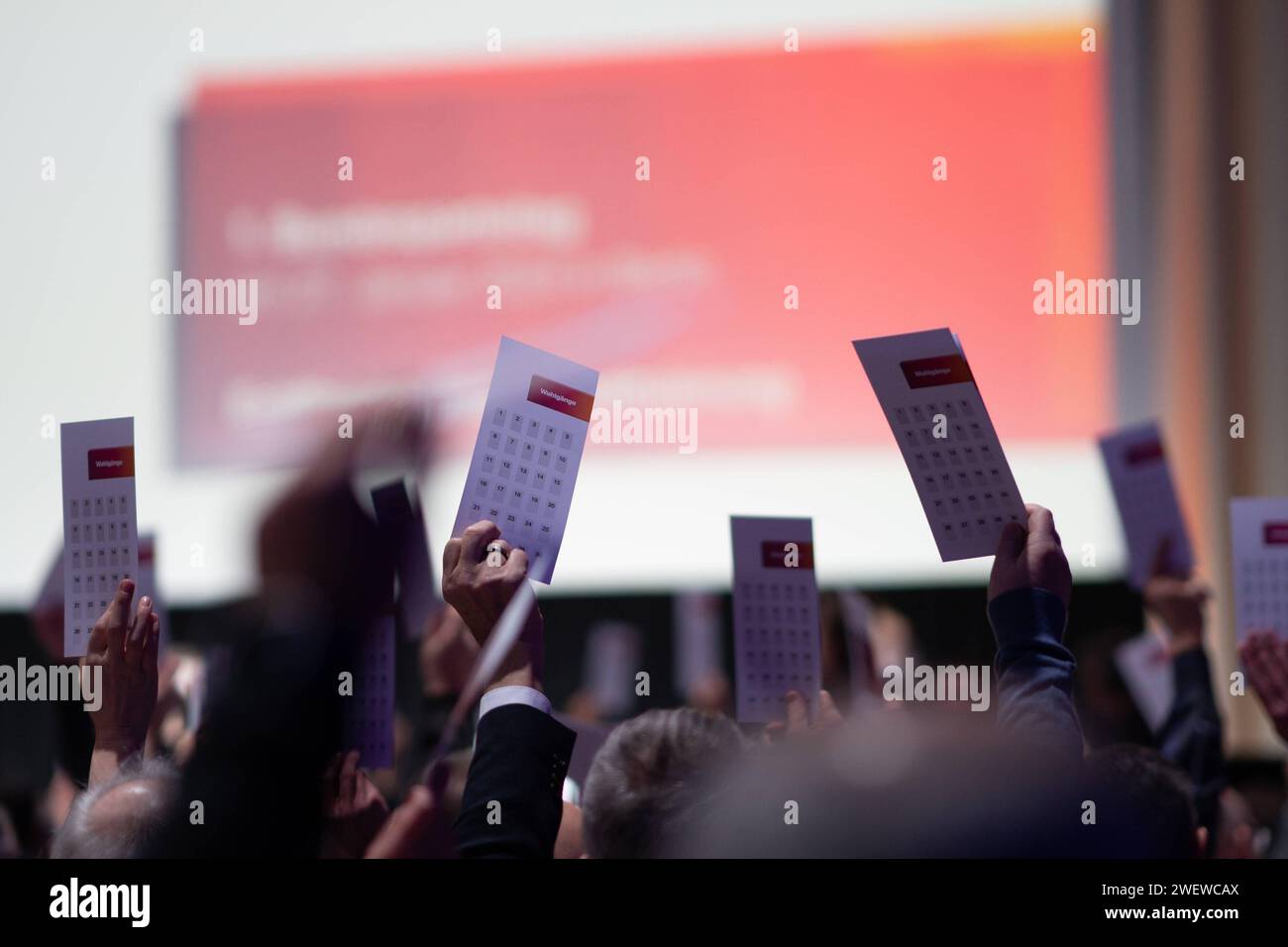 Gründungsparteitag der Partei BSW Bündnis Sahra Wagenknecht Vernunft ...