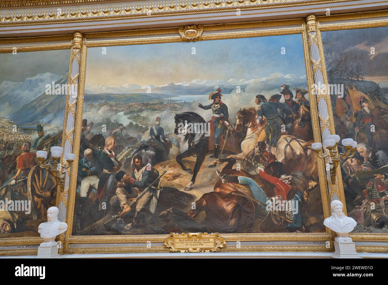 Versailles palace,Versailles,France, 08.18.2023 Painting of the Second ...