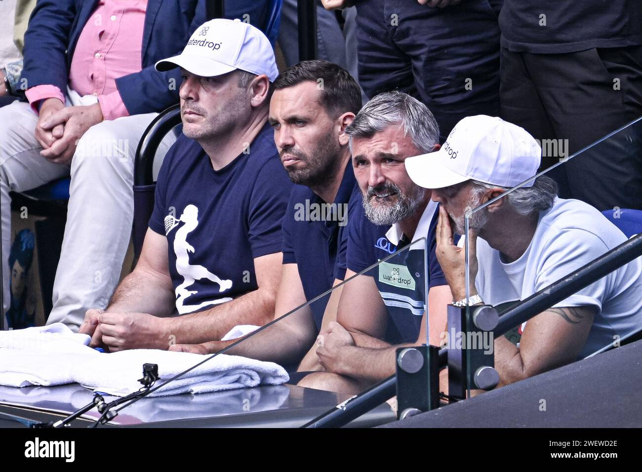 Goran Ivanisevic coach of Novak Djokovic during the Australian Open AO ...