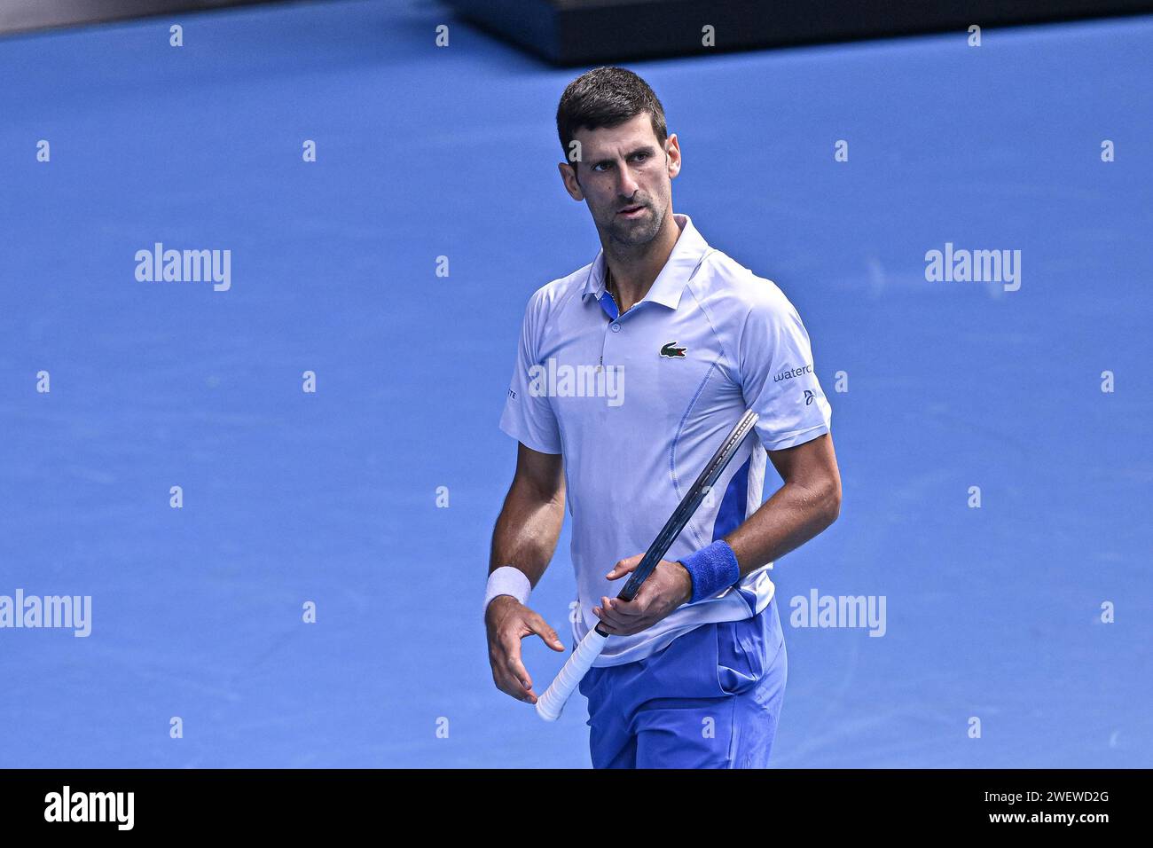 Novak Djokovic during the Australian Open AO 2024 Grand Slam tennis tournament on January 26 ...