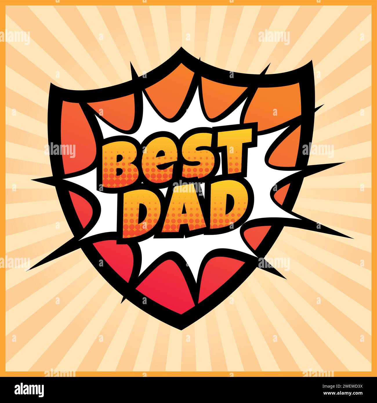 Super dad Fathers day pop art style Stock Vector Image & Art - Alamy