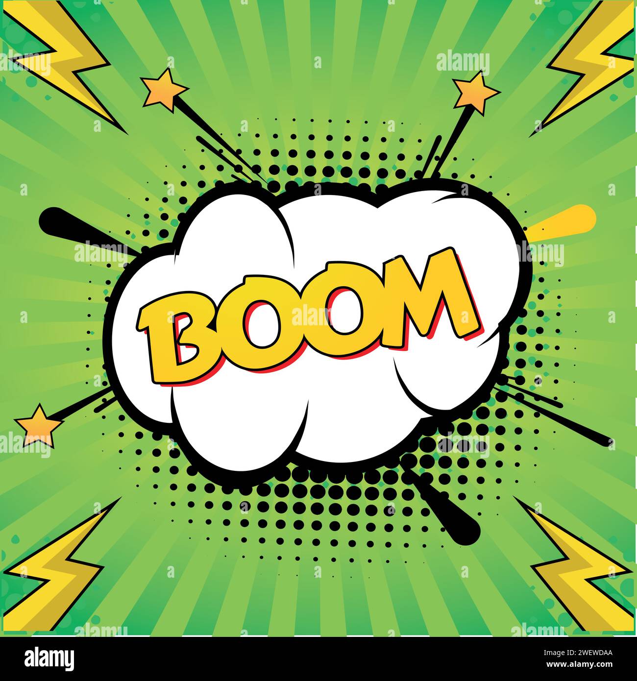 Boom text pop art design vector image design vector image Stock Vector ...