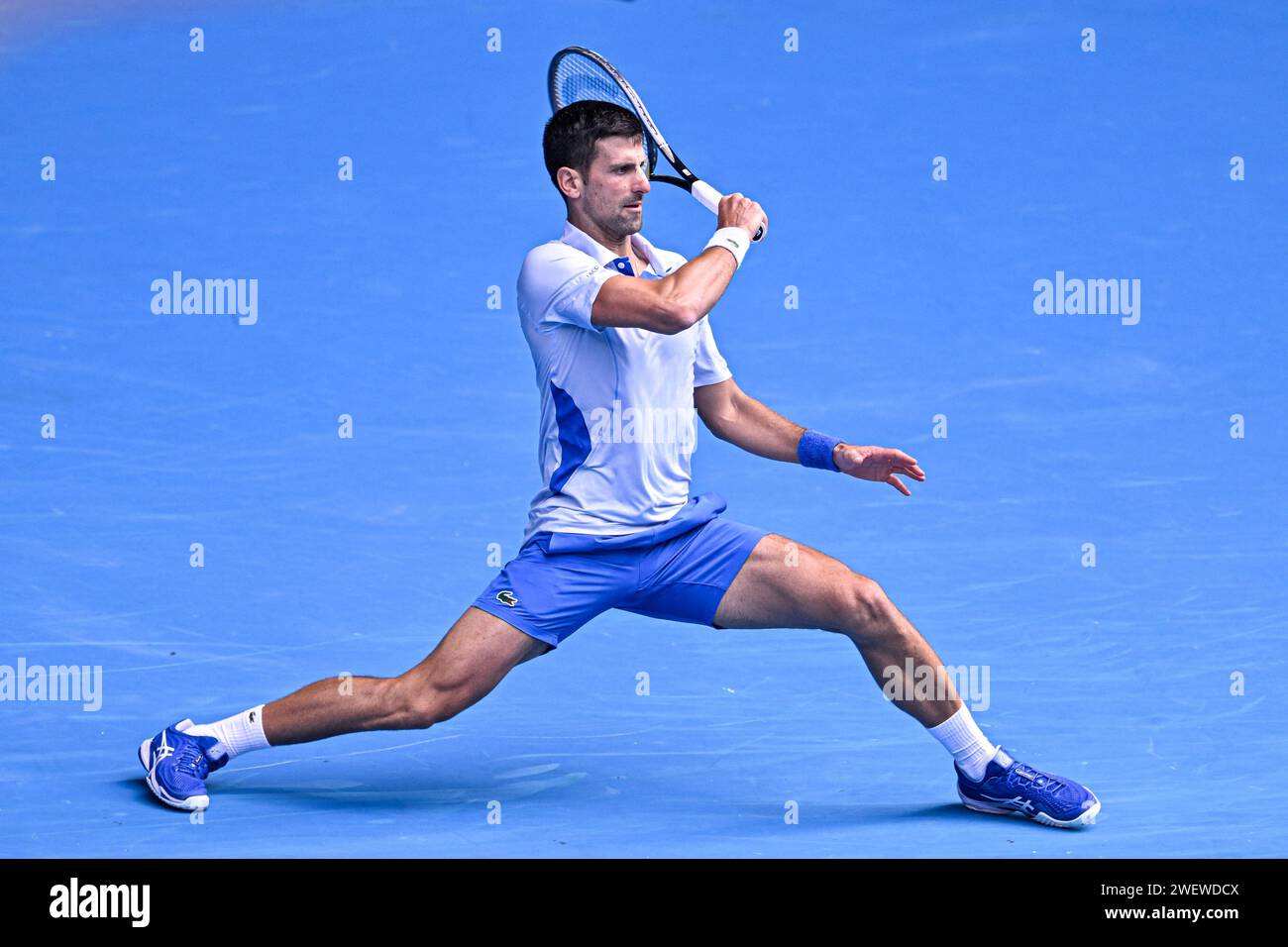 Novak Djokovic during the Australian Open AO 2024 Grand Slam tennis tournament at Melbourne Park ...