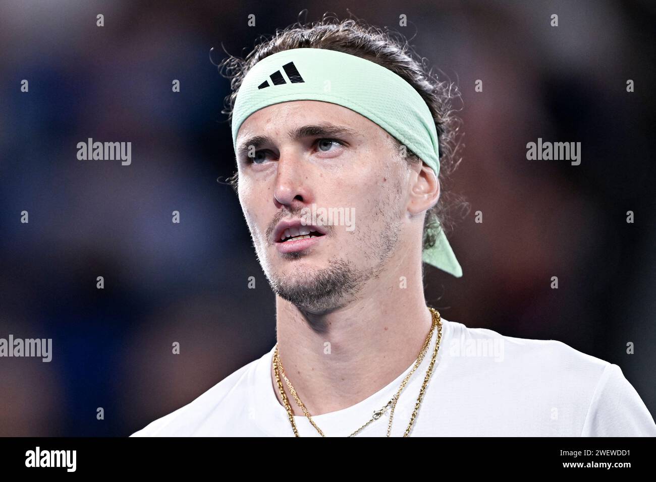 Sascha Alexander Zverev during the Australian Open AO 2024 Grand Slam tennis tournament at ...