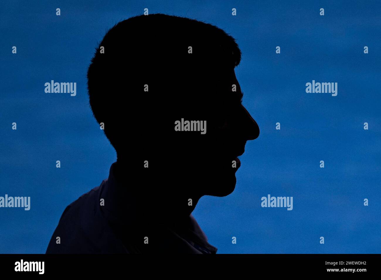 Novak Djokovic in the dark shadows illustration of shadow silhouette or ...