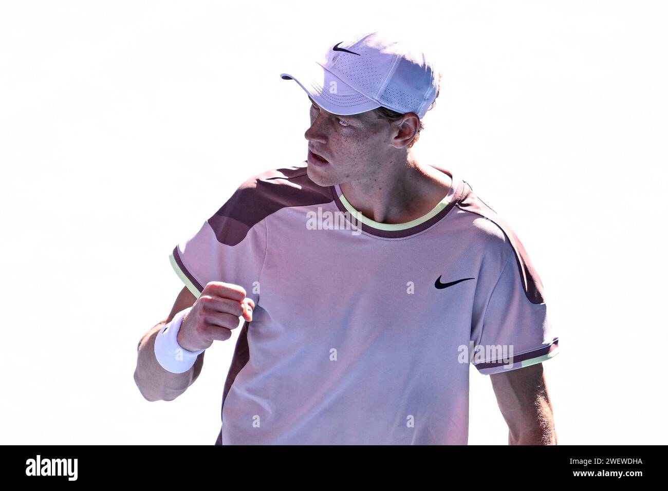 Jannik Sinner of Italy during the Australian Open AO 2024 Grand Slam ...