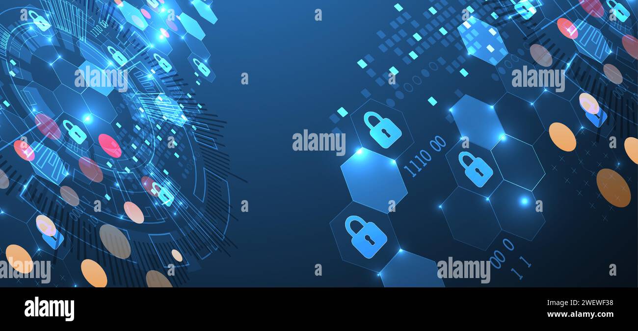 Computer access control background Stock Vector Images - Alamy