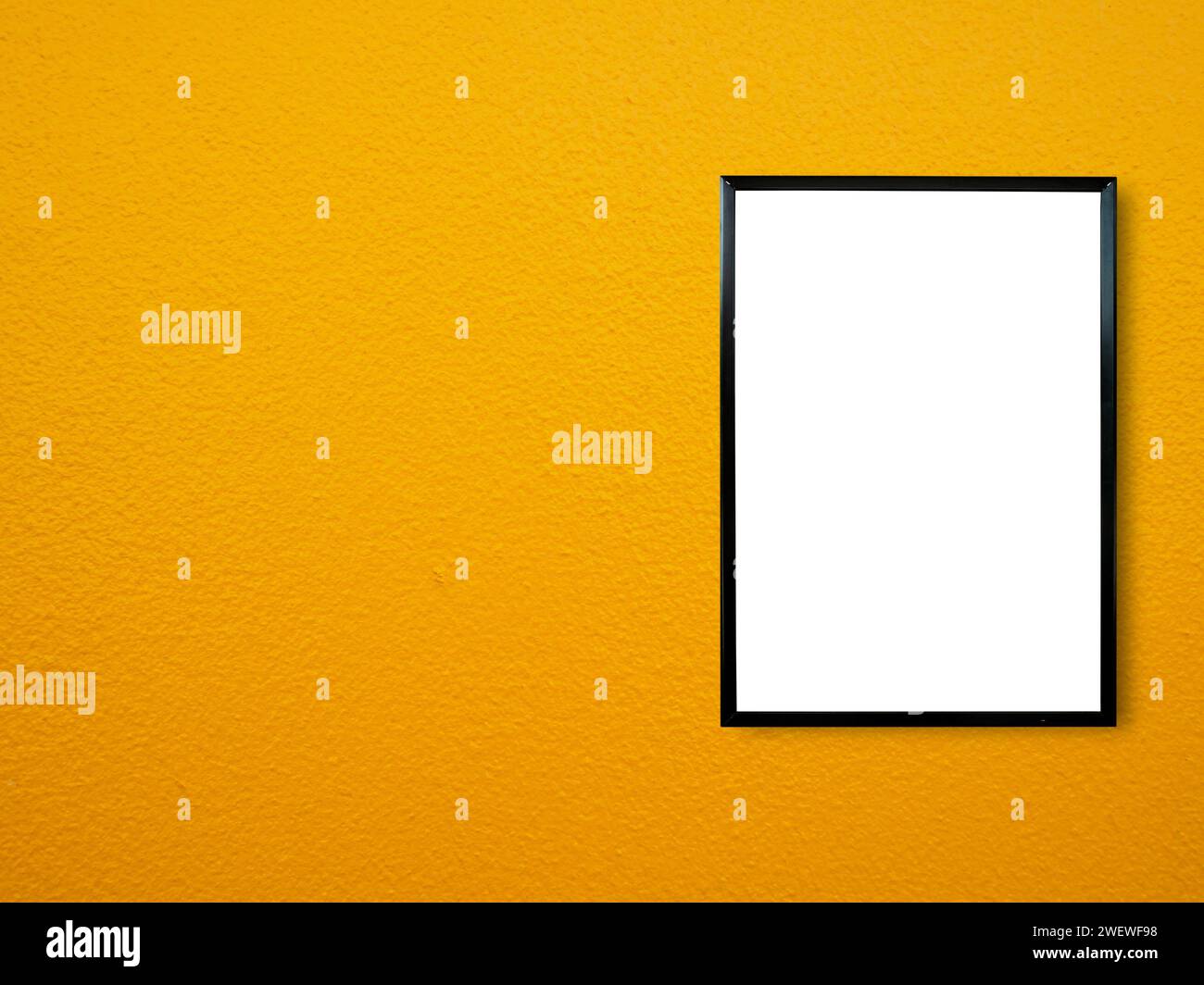 Poster frame on yellow hi-res stock photography and images - Alamy