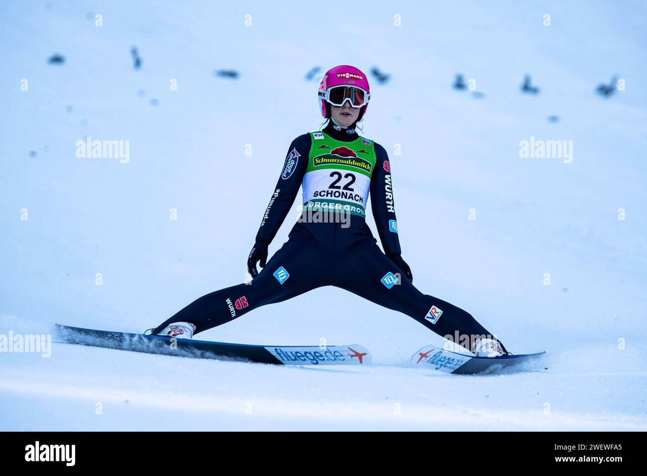 Schonach, Deutschland. 27th Jan, 2024. Nathalie Armbruster #22, 3.Platz ...