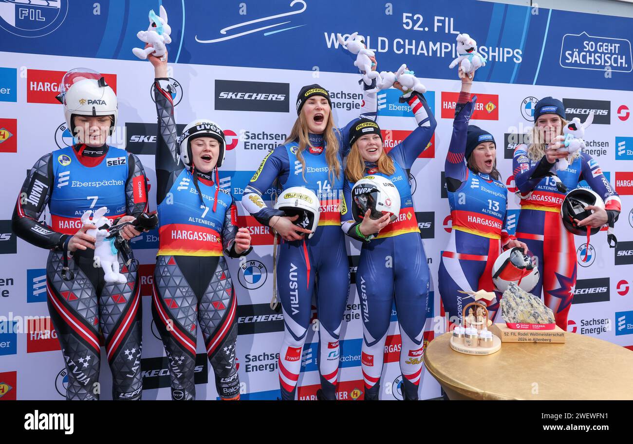 Altenberg, Germany. 27th Jan, 2024. Luge: World Championships, women's ...