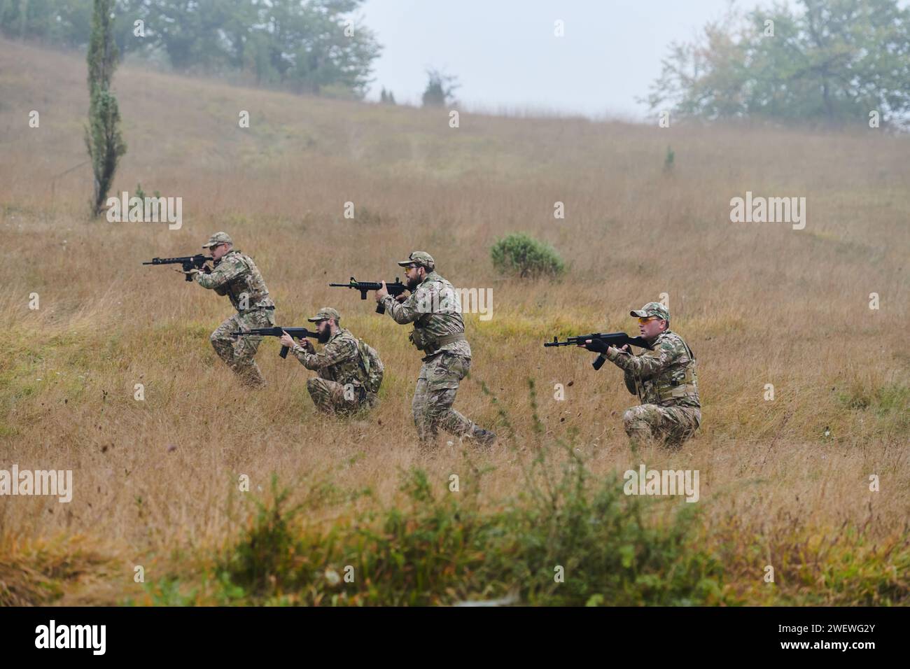 A disciplined and specialized military unit, donned in camouflage ...