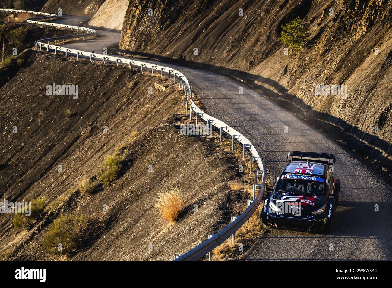 33 EVANS Elfyn, MARTIN Scott, Toyota GR Yaris Rally1, action during the Rallye Automobile Monte ...