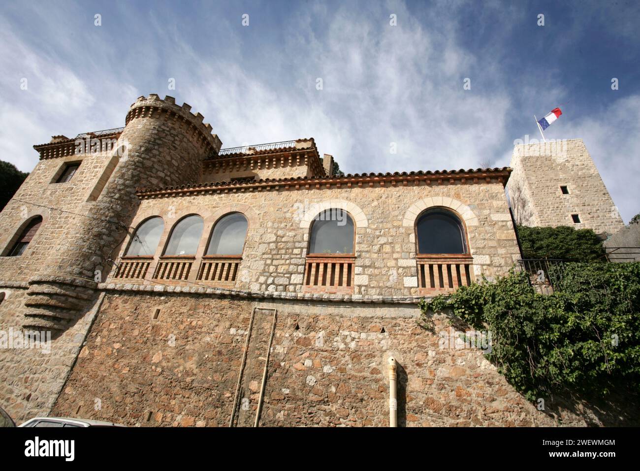 CANNES CASTLE AND SQUARE TOWER Stock Photo - Alamy