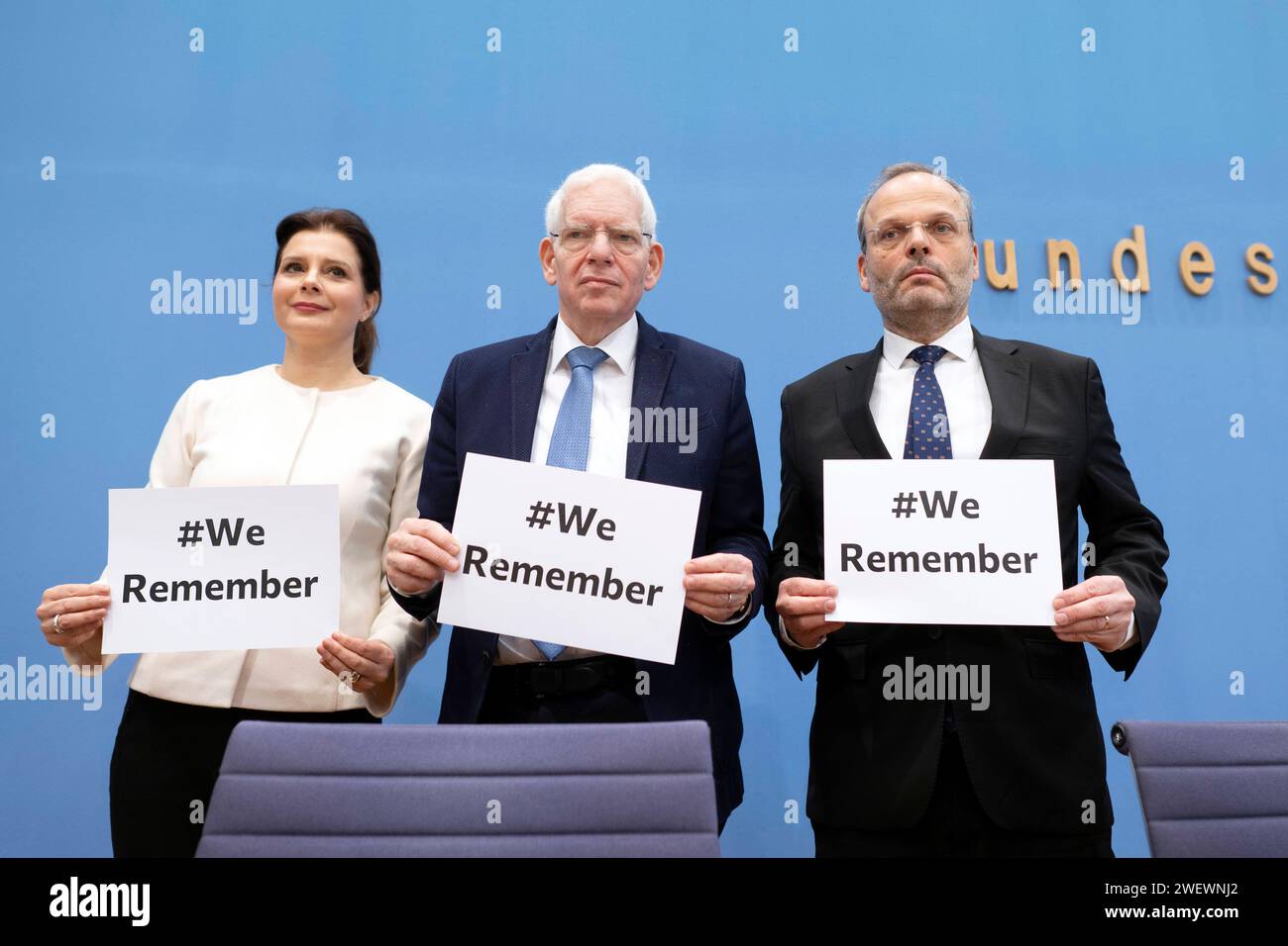 Joseph Schuster, Felix Klein, PK Antisemitismus DEU, Deutschland, Germany, Berlin, 25.01.2024 ...