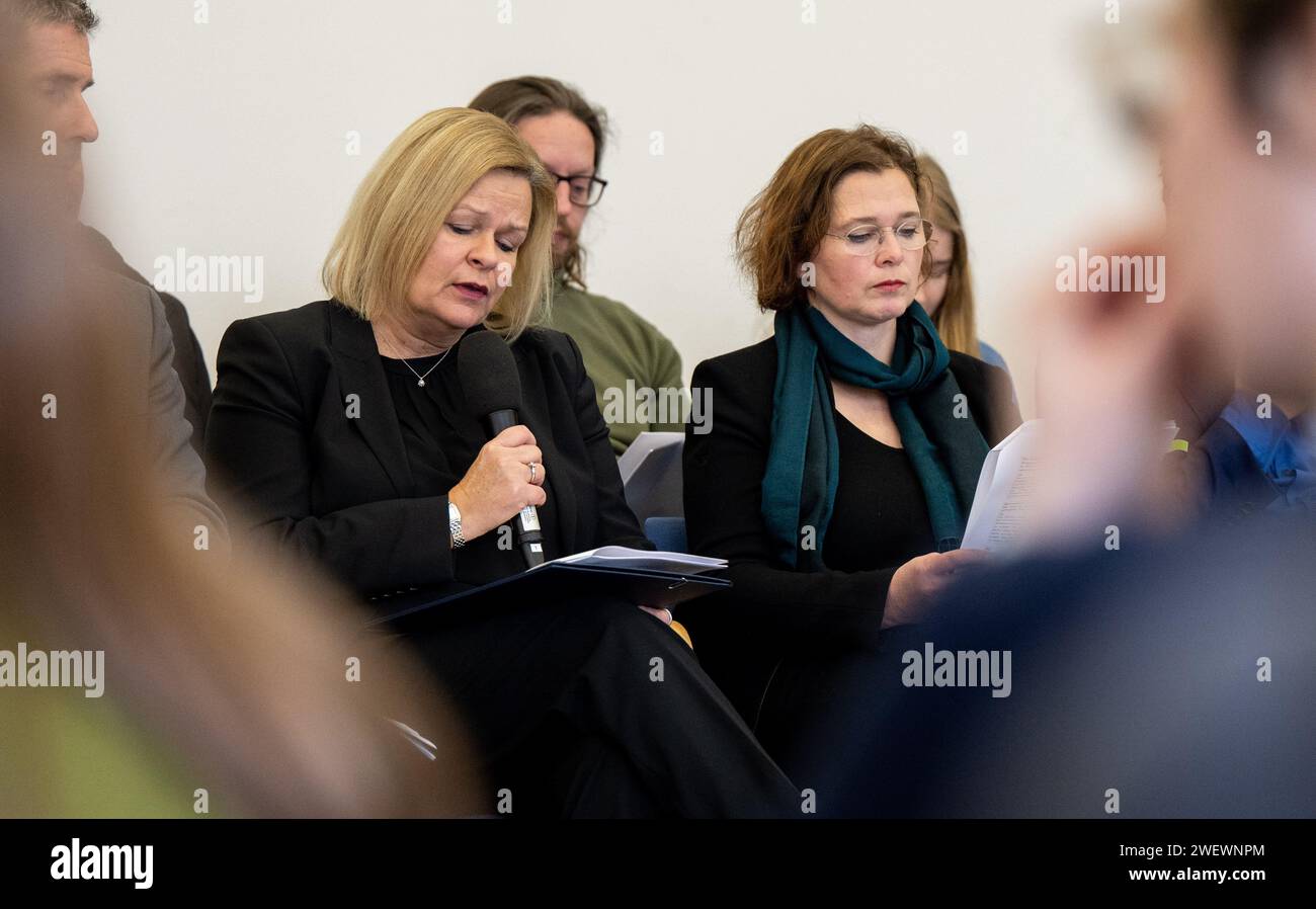 27 January 2024, Brandenburg, Fürstenberg/Havel: Federal Minister of ...