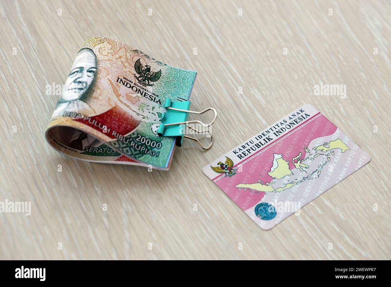 Indonesia child identity card Kartu Identitas Anak or KIA card. ID ...