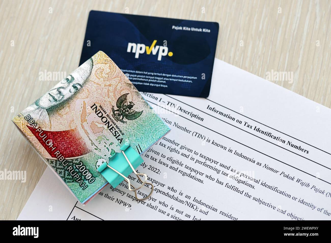Indonesia NPWP new tax id Number card originally called Nomor Pokok ...