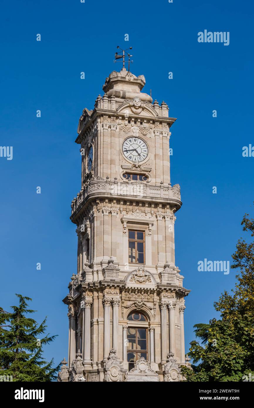 Four story clock tower in Istanbul park commissioned by Sultan ...