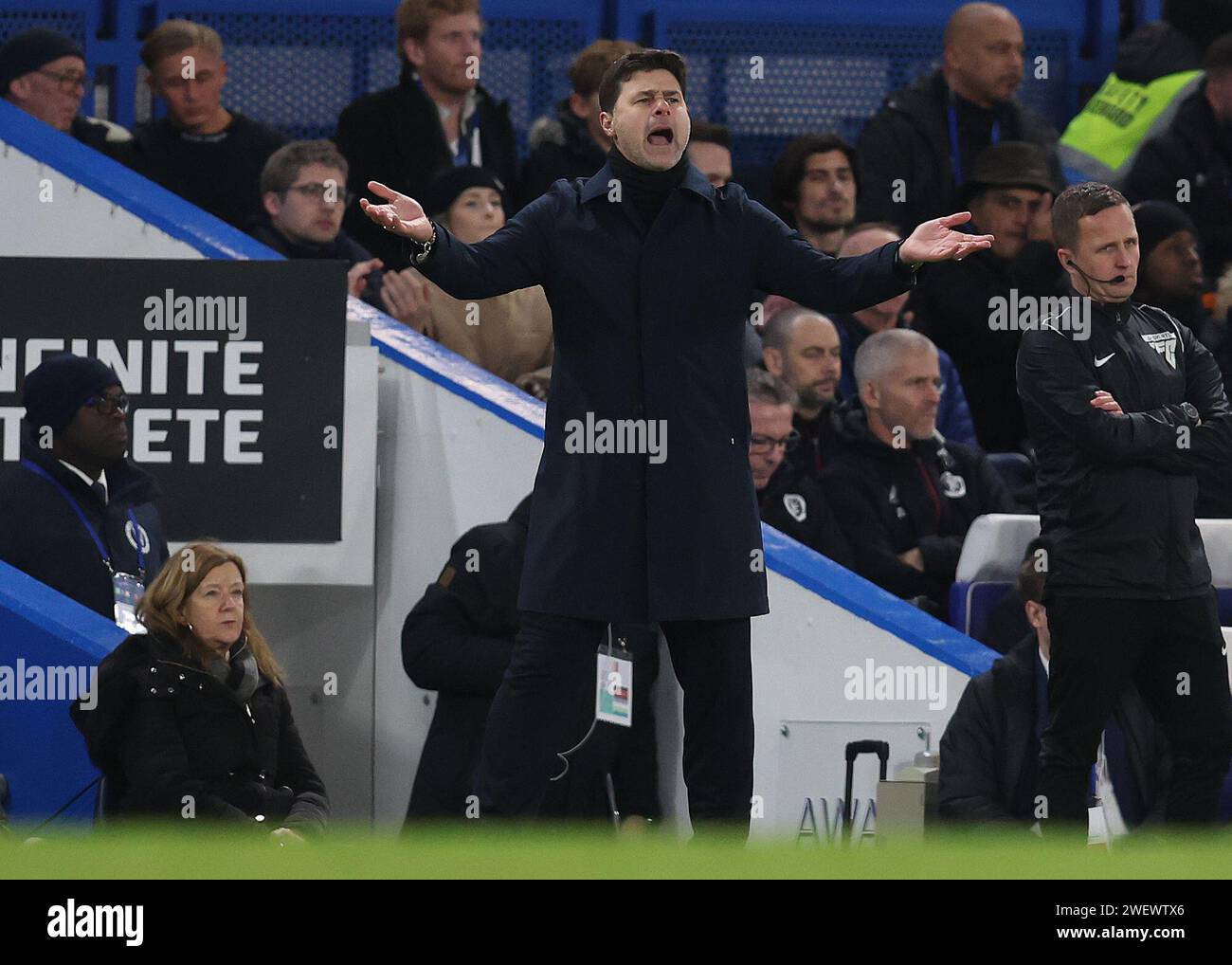 London, UK. 26th Jan, 2024. Mauricio Pochettino, Chelsea during the The ...