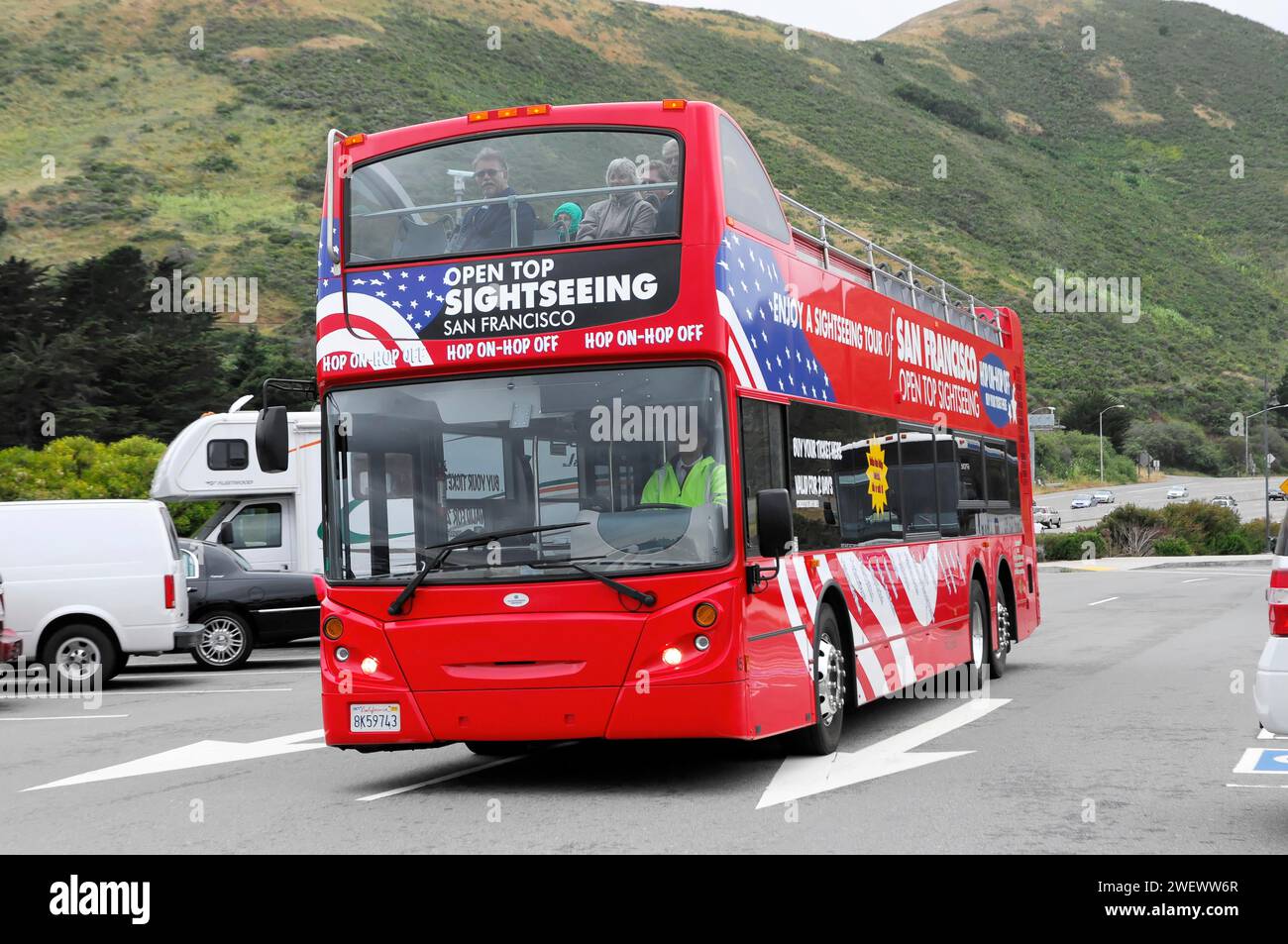 City tour, sightseeing bus, San Francisco, California, USA Stock Photo ...