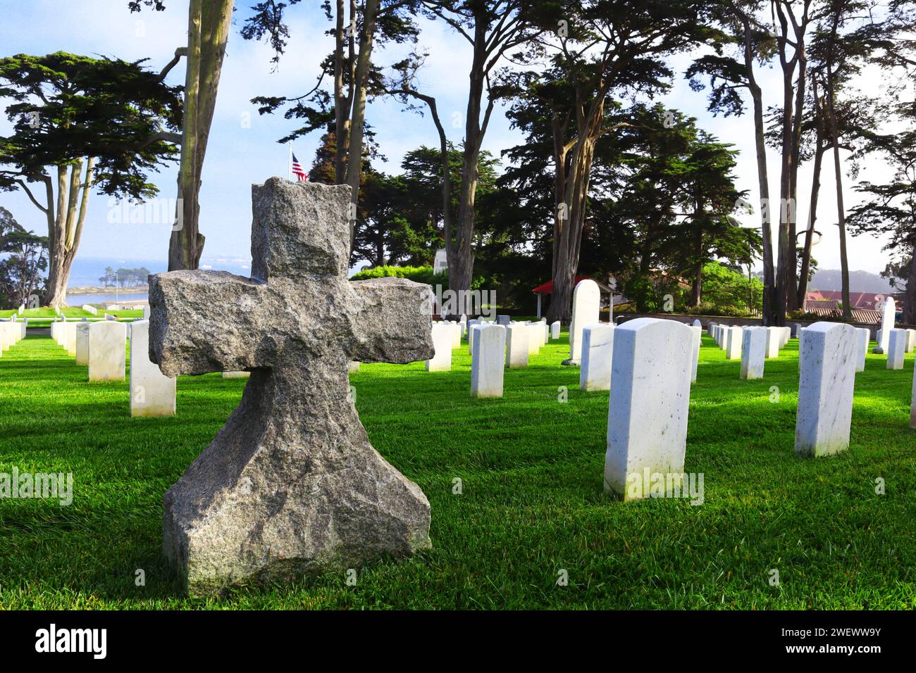 Us national cemeteries hi-res stock photography and images - Alamy