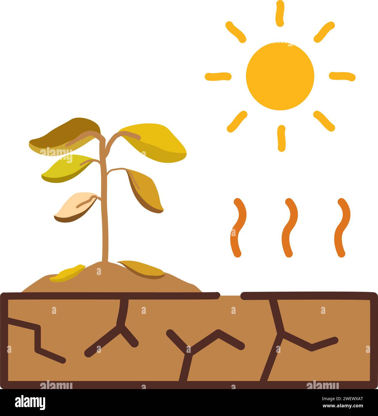 Sun withered Stock Vector Images - Alamy