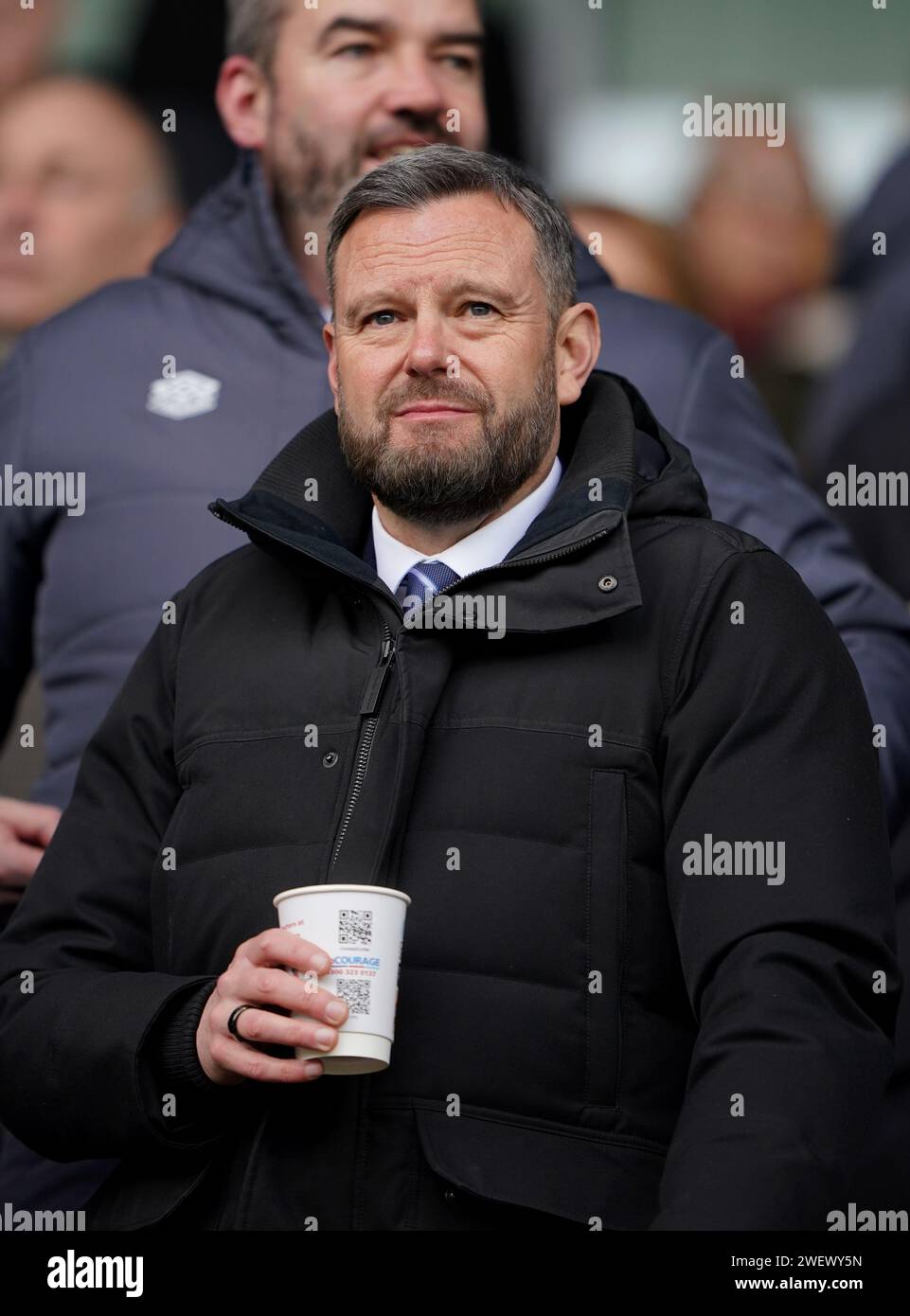 Ipswich Town Chief Executive Officer Mark Ashton in the stands before ...