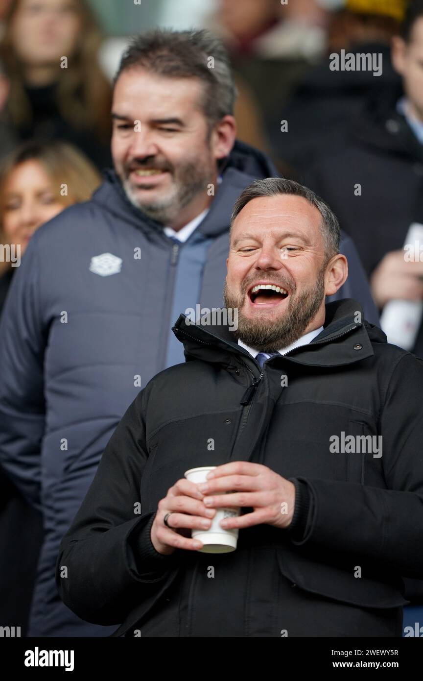Ipswich Town Chief Executive Officer Mark Ashton in the stands before ...