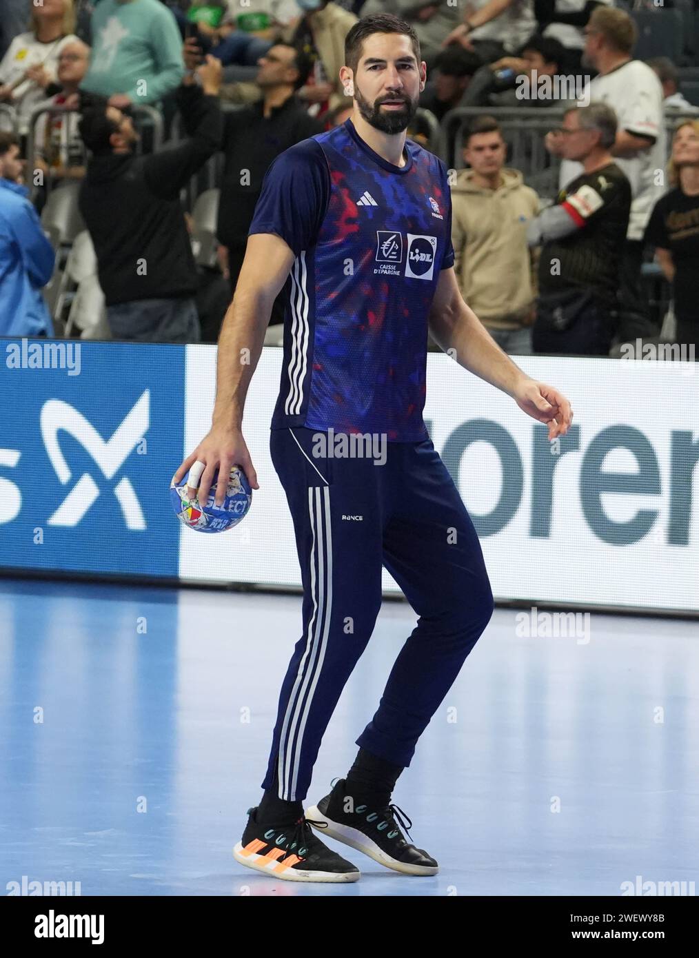 Nikola Karabatic of France during the Men's EHF Euro 2024, Semi Finals ...