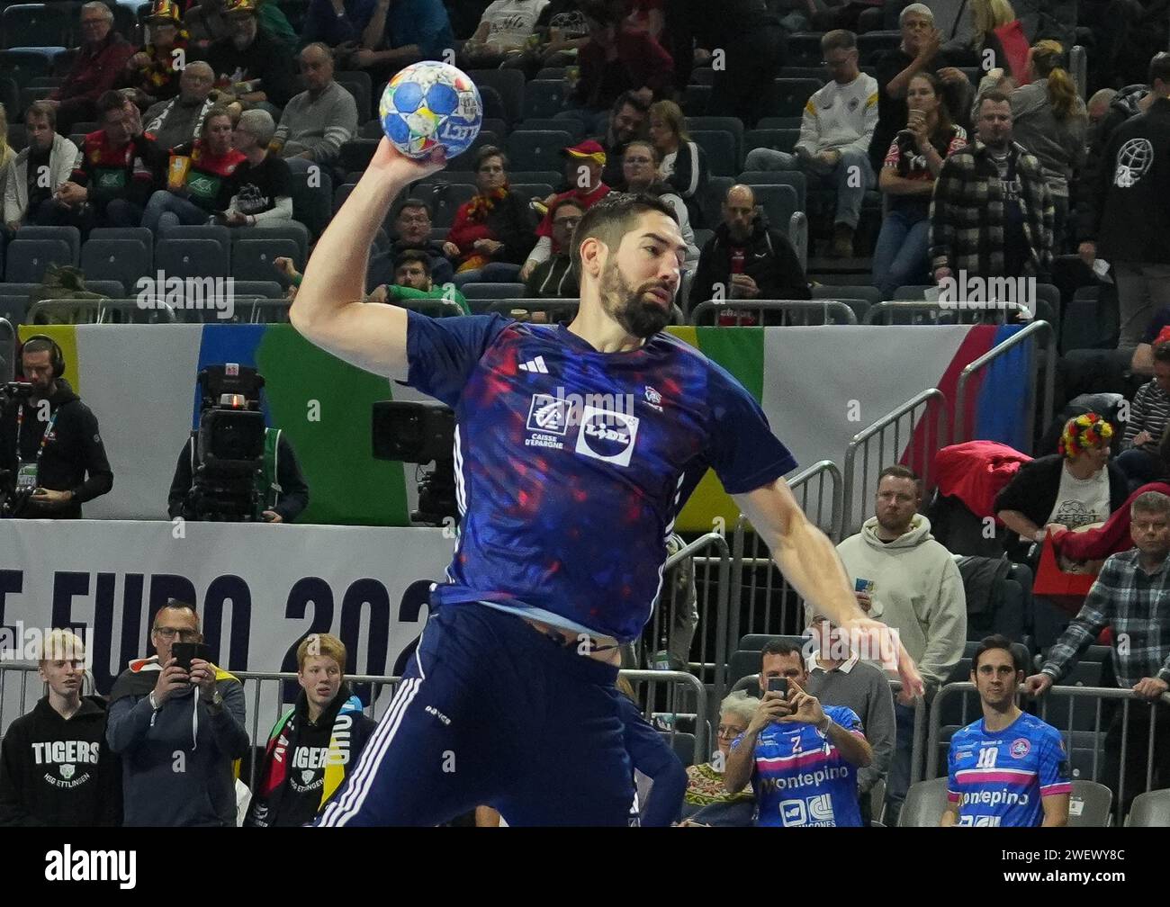 Nikola Karabatic of France during the Men's EHF Euro 2024, Semi Finals ...