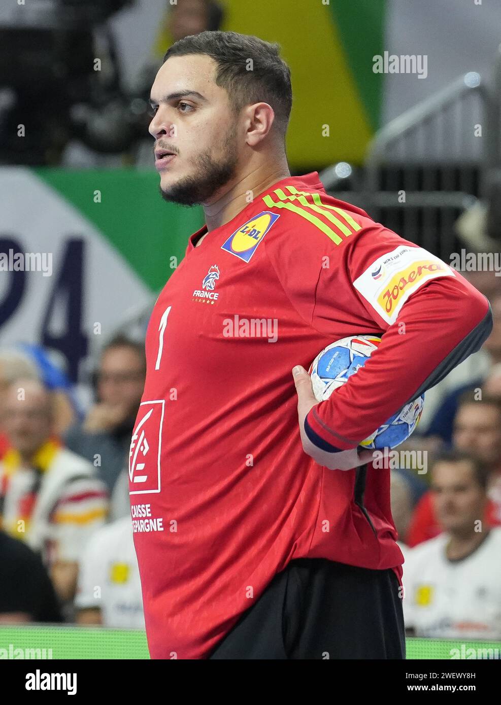 Samir Bellahcene of France during the Men's EHF Euro 2024, Semi Finals ...