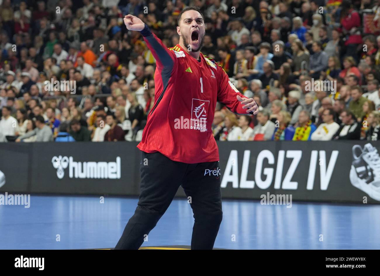 Samir Bellahcene of France during the Men's EHF Euro 2024, Semi Finals ...