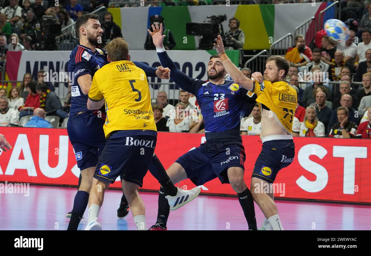 Ludovic Fabregas and Nedim Remili of France during the Men's EHF Euro ...