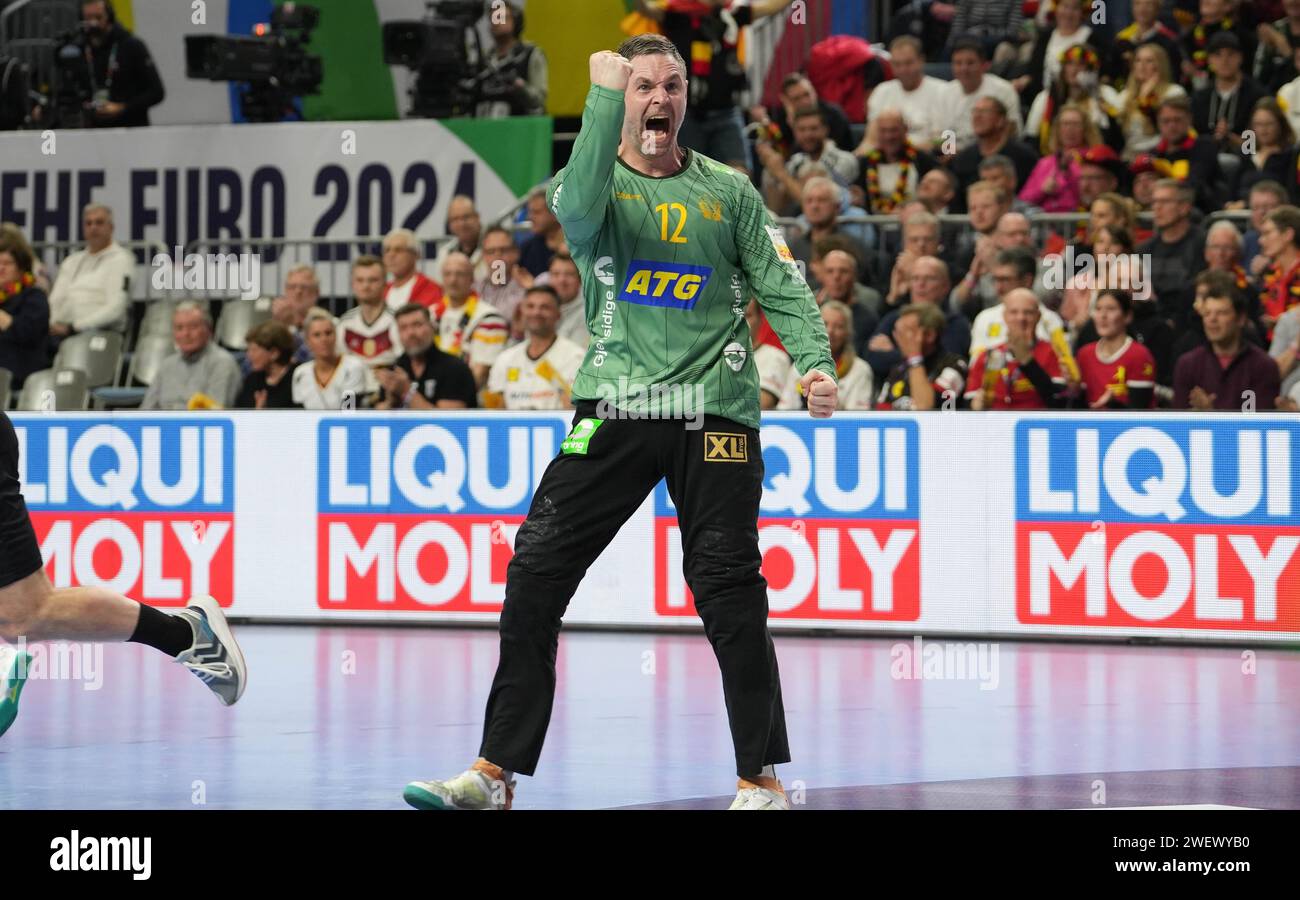 Andreas Palicka of Sweden during the Men's EHF Euro 2024, Semi Finals handball match between ...