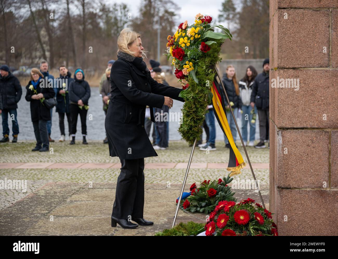 27 January 2024, Brandenburg, Fürstenberg/Havel: Federal Minister of ...