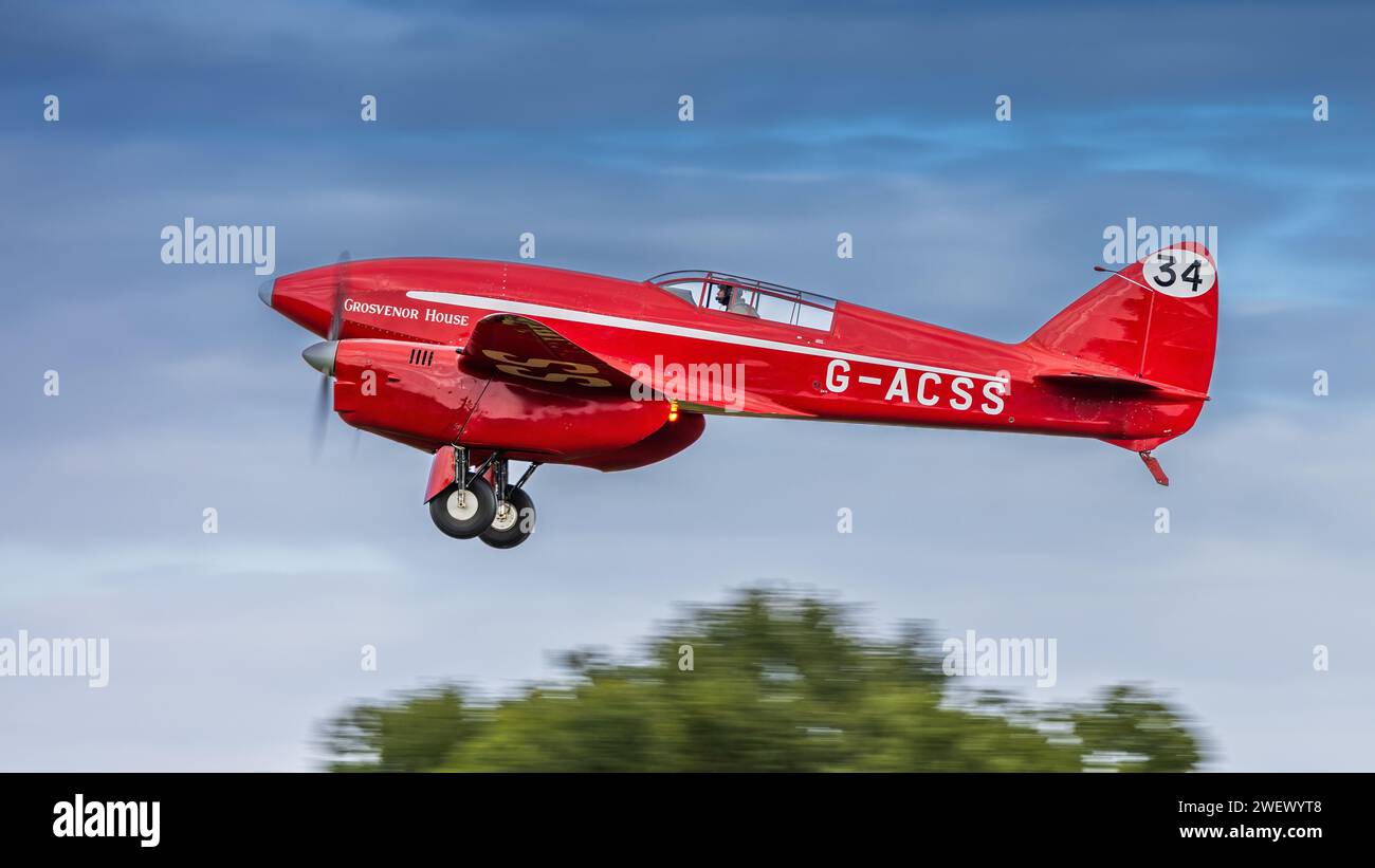 Old Warden, UK - 2nd October 2022: The historic De Haviland DH88 Comet ...