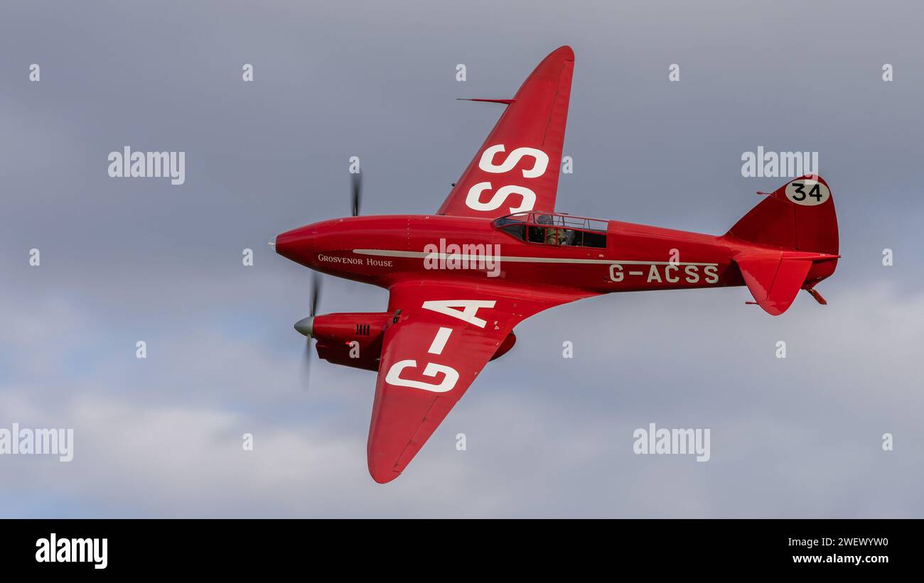 Old Warden, UK - 2nd October 2022: The historic De Haviland DH88 Comet ...