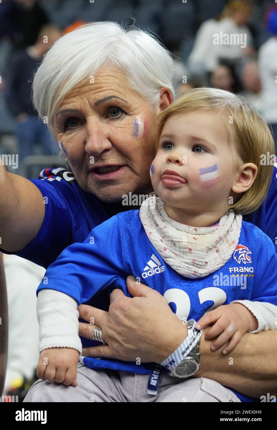 Cologne, Allemagne. 26th Jan, 2024. Radmila Karabatic, mother of Luka ...