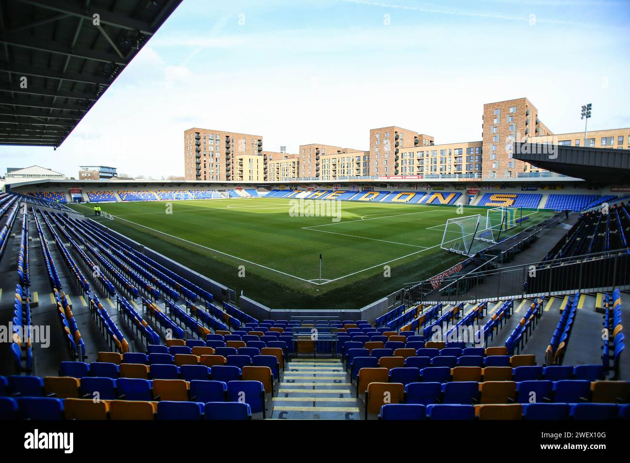 A general view of the Cherry Red Records Stadium prior to kick off ...