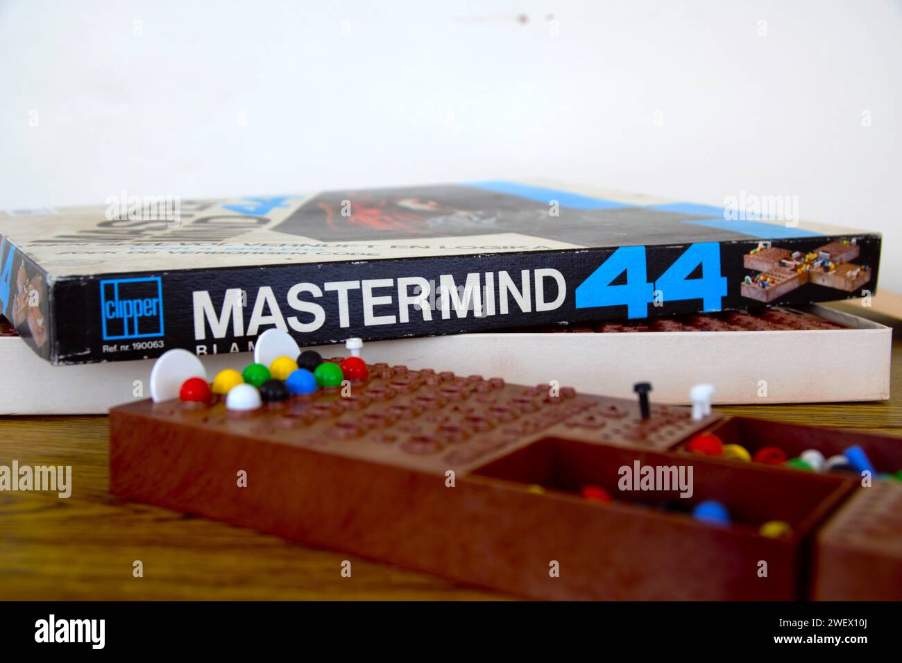 Mastermind 44 strategy code breaking board game. Retro family code ...