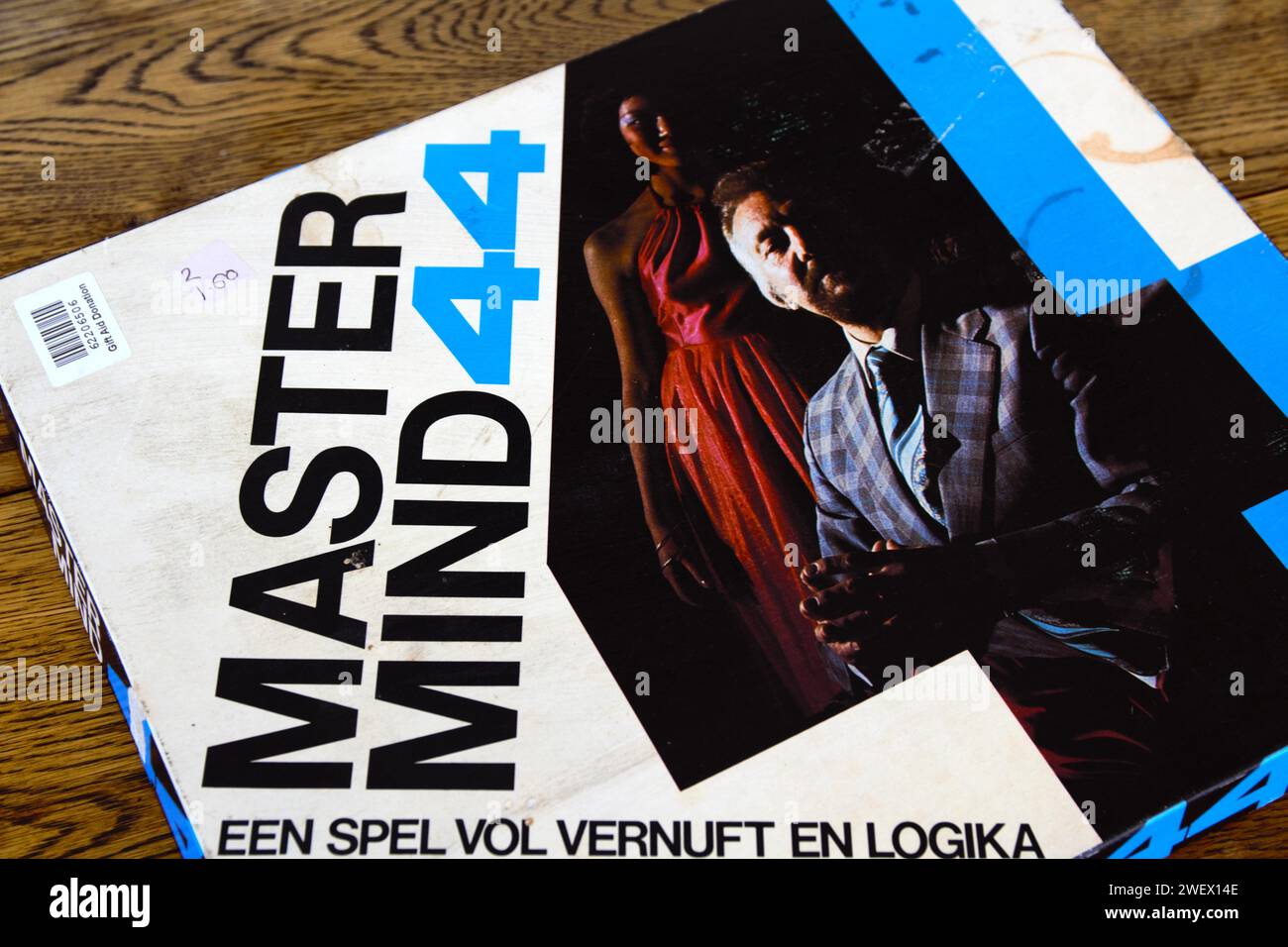 Mastermind 44 strategy code breaking board game. Retro family code-breaking game. Master Mind ...