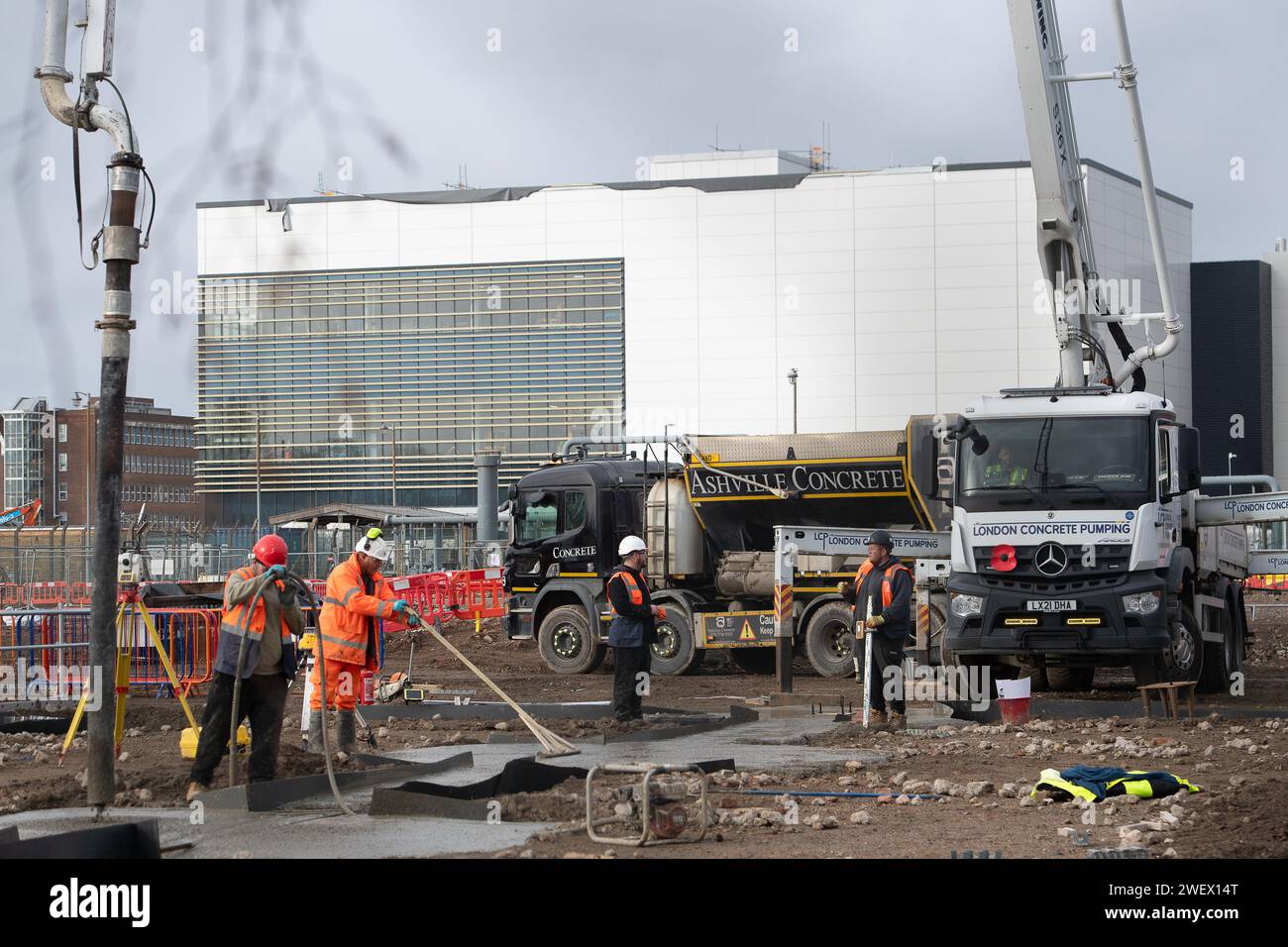 Slough, UK. 25th January, 2024. Cadent have demolished their offices at ...
