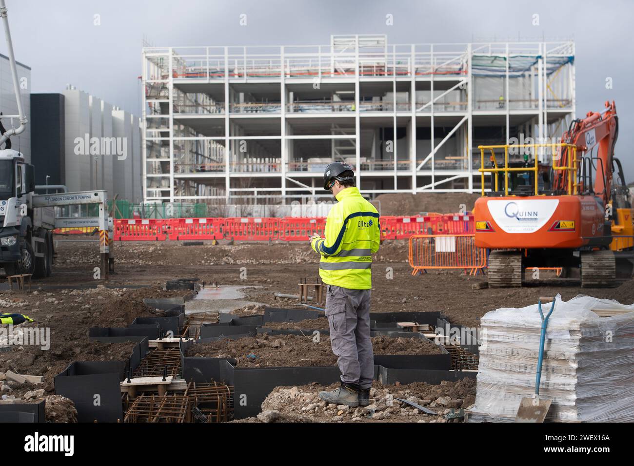 Slough, UK. 25th January, 2024. Cadent have demolished their offices at ...
