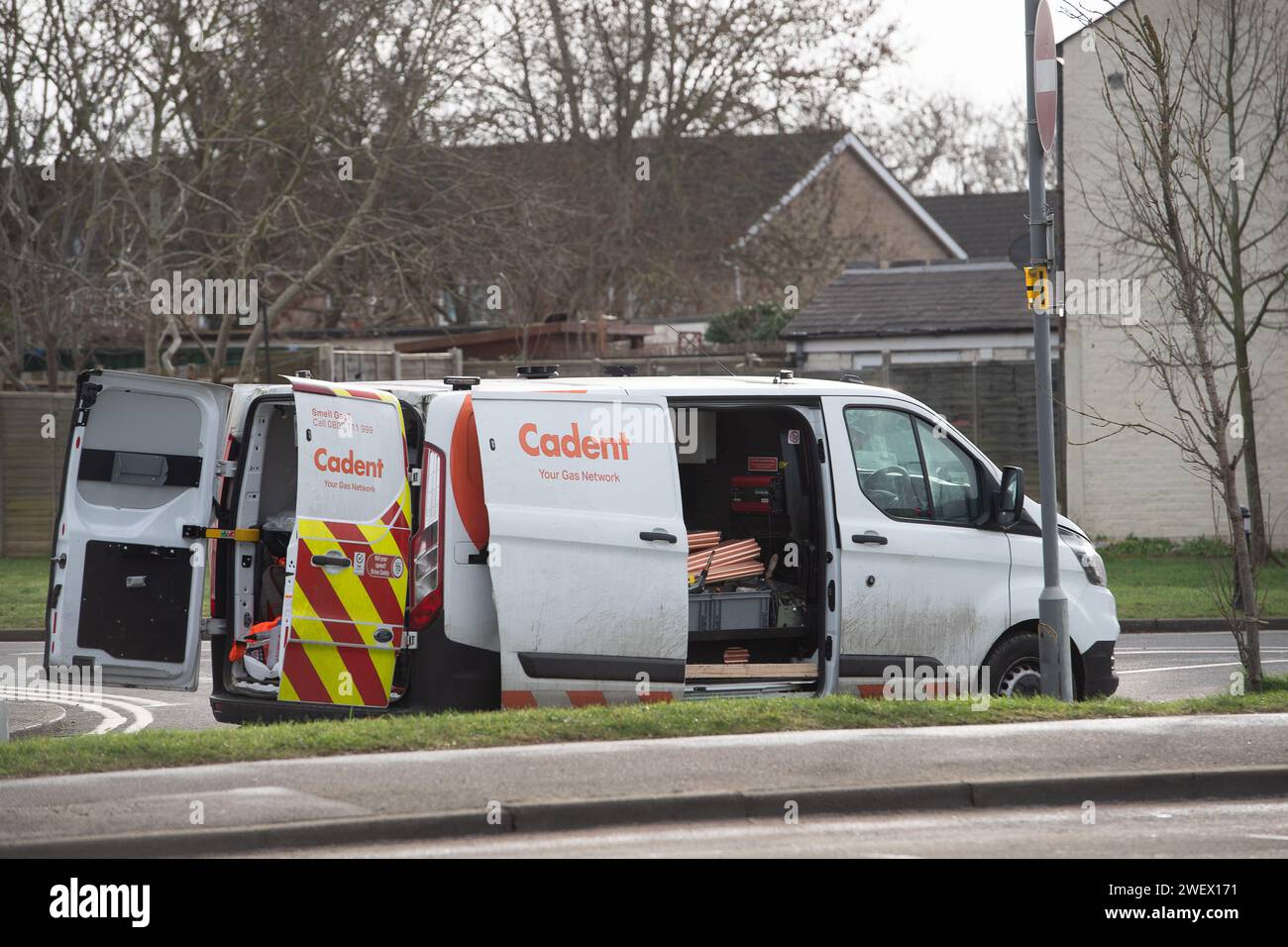 Slough, UK. 25th January, 2024. Cadent have demolished their offices at ...