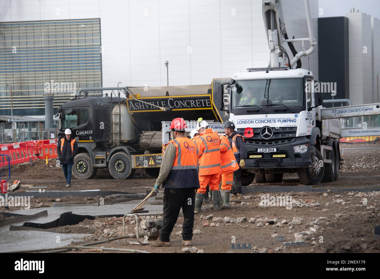Slough, UK. 25th January, 2024. Cadent have demolished their offices at ...